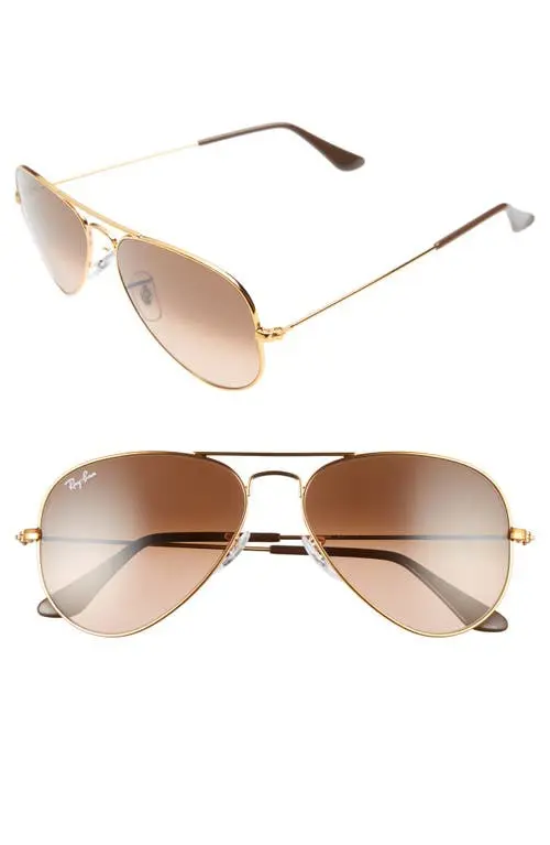 Ray-ban Small Aviator Sunglasses - Pink/brown