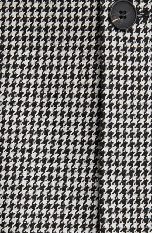 NIKKI LUND Houndstooth Double Breasted Coat