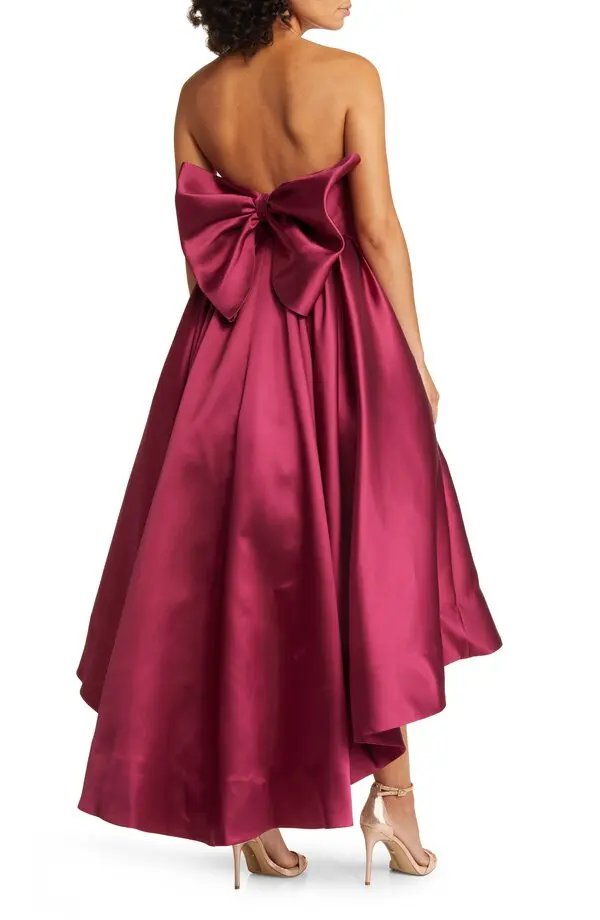 HUTCH Adaleigh Strapless High-low Gown