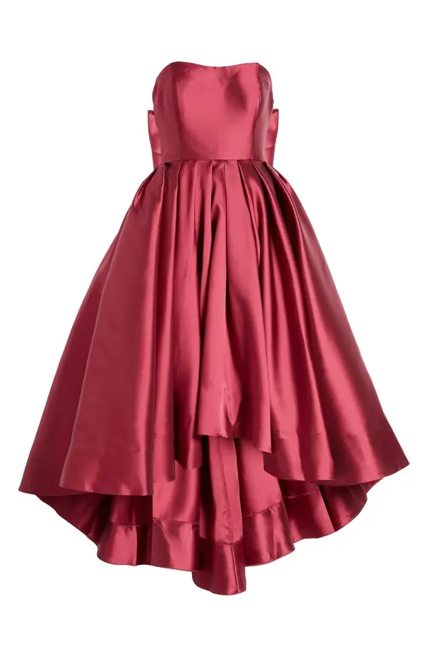 HUTCH Adaleigh Strapless High-low Gown