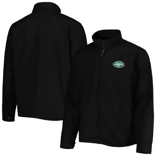 DUNBROOKE New York Jets Tri-blend Full-zip Jacket