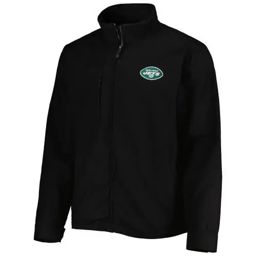 DUNBROOKE New York Jets Tri-blend Full-zip Jacket