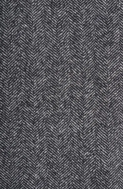 NORWEGIAN WOOL Waterproof Herringbone Wool-blend Car Coat - Grey