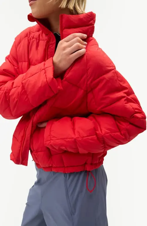 HALFDAYS Nellie Packable Puffer Jacket - Rouge