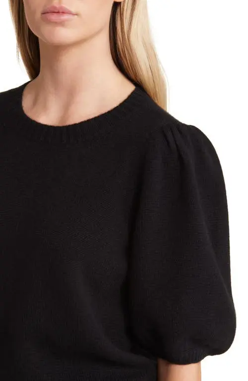 Paige Lucerne Puff Sleeve Recycled Cashmere Blend Sweater