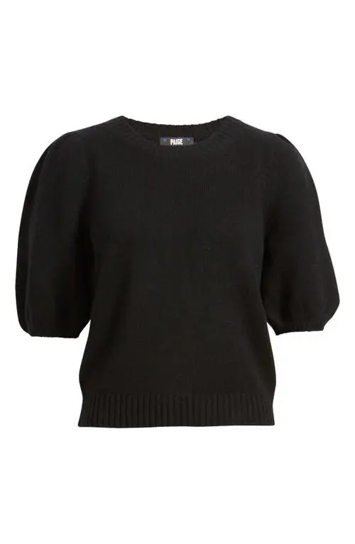 Paige Lucerne Puff Sleeve Recycled Cashmere Blend Sweater