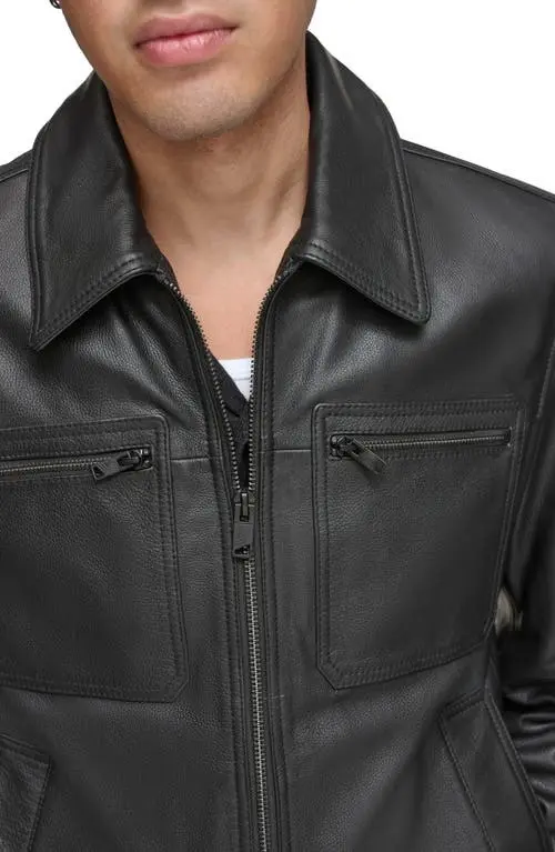 Andrew Marc Clayton Leather Jacket