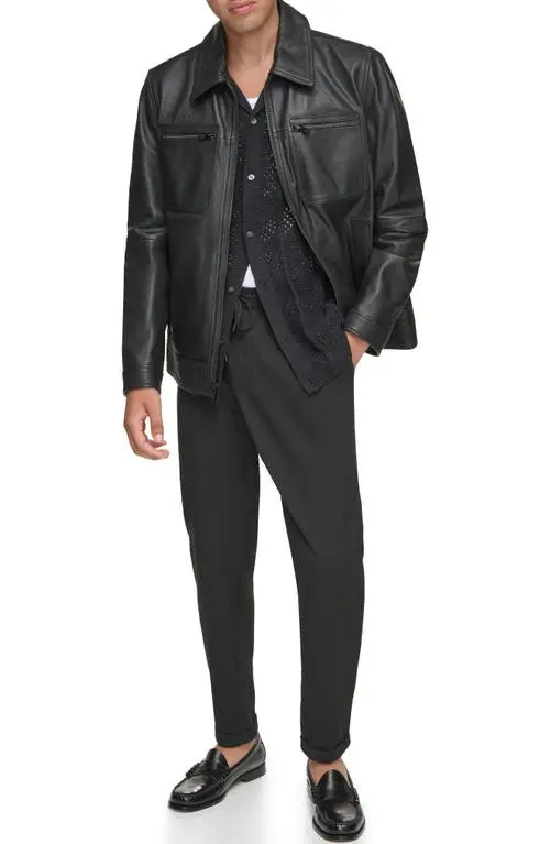 Andrew Marc Clayton Leather Jacket