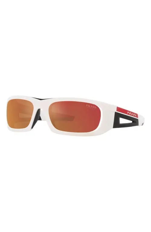 Prada 59mm Gradient Irregular Sunglasses