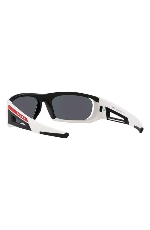 Prada 59mm Gradient Irregular Sunglasses