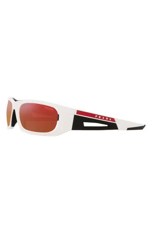 Prada 59mm Gradient Irregular Sunglasses