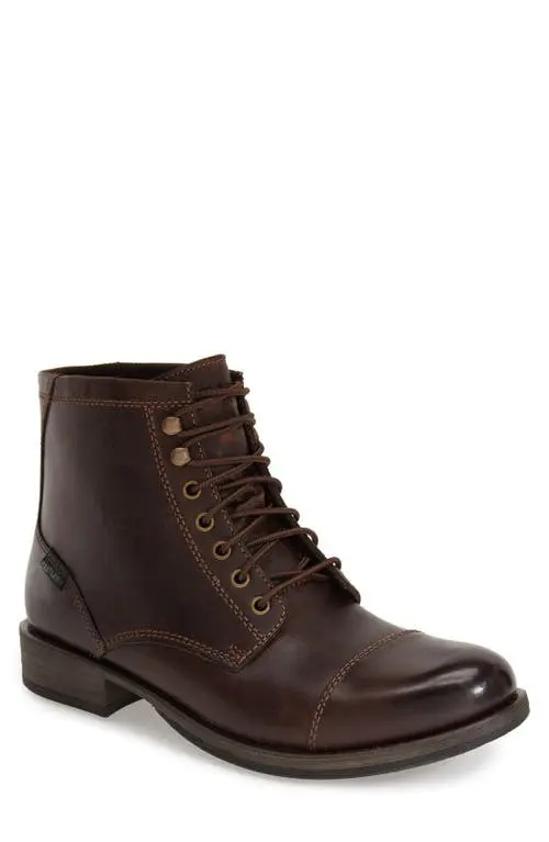 Eastland High Fidelity Cap Toe Boots - Dark Brown