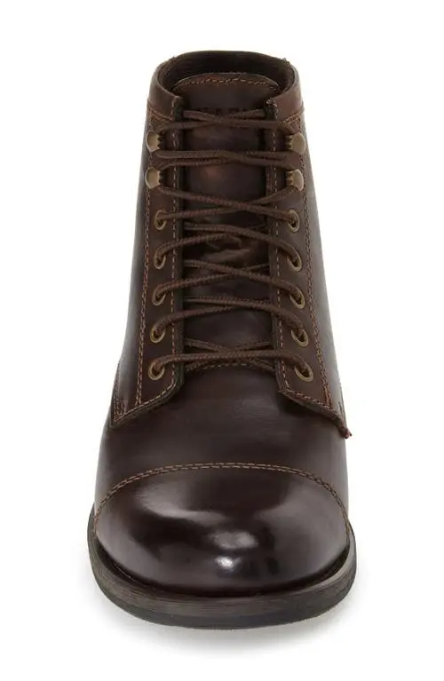 Eastland High Fidelity Cap Toe Boots - Dark Brown