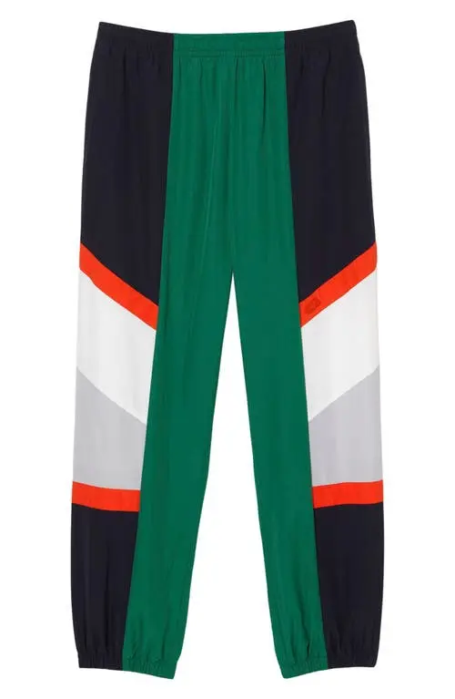 Lacoste Relaxed Fit Colorblock Joggers - Roquette/multico