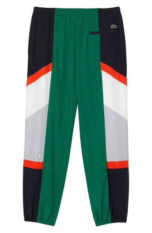 Lacoste Relaxed Fit Colorblock Joggers - Roquette/multico