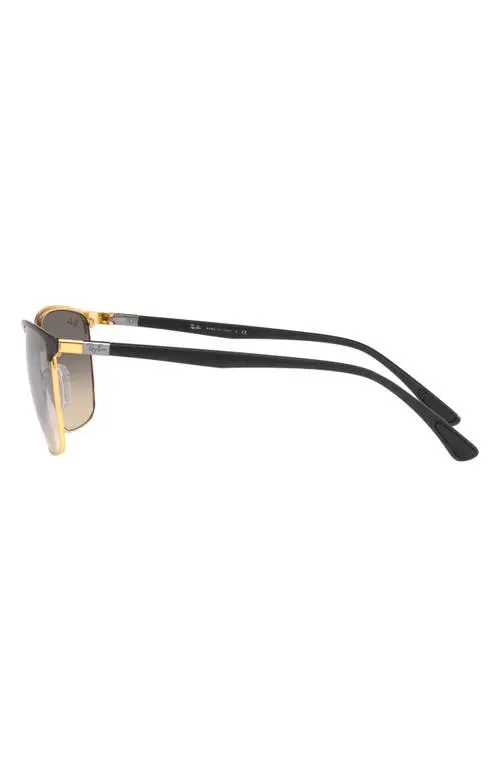Ray-ban 57mm Gradient Square Sunglasses - Black