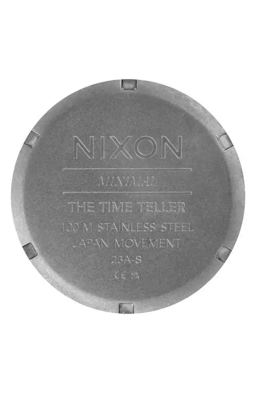 Nixon Time Teller Strap Watch - Lt Gunmetal / Basalt / Sienna