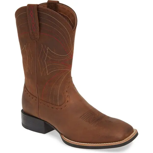 Ariat Leather Cowboy Boot - Brown