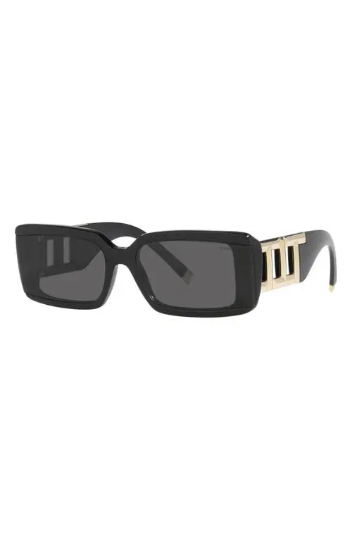 Tiffany & Co. 62mm Oversized Rectangle Sunglasses - Black
