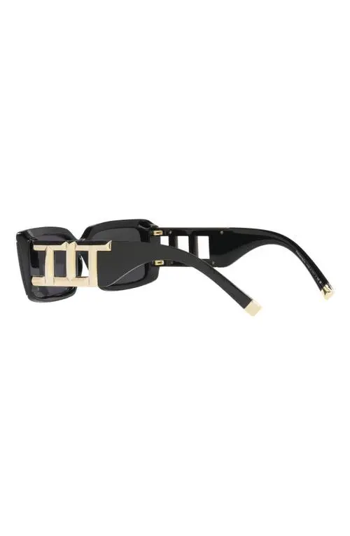 Tiffany & Co. 62mm Oversized Rectangle Sunglasses - Black