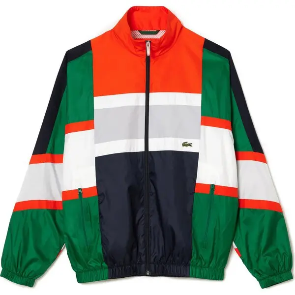 Lacoste Colorblock Windbreaker - Qiu Roquette/multico