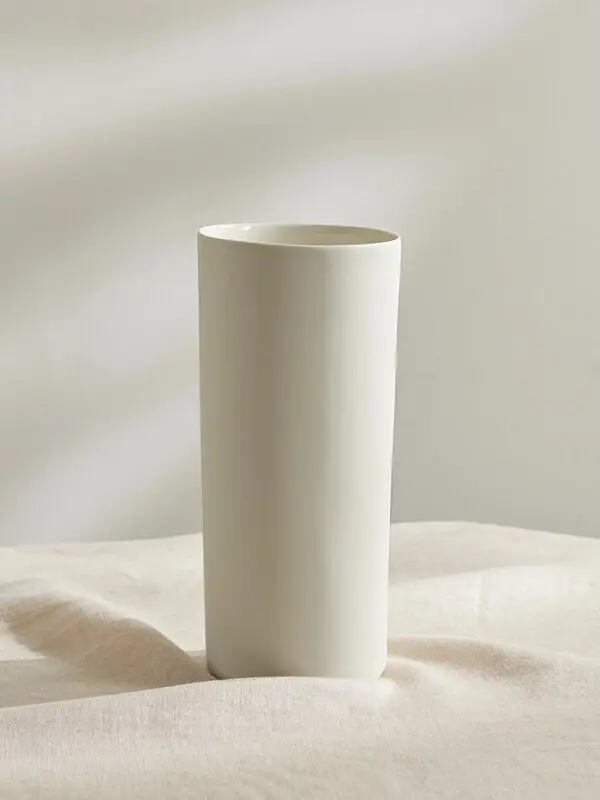 MUD AUSTRALIA Net Sustain Round Medium Porcelain Vase - Neutrals