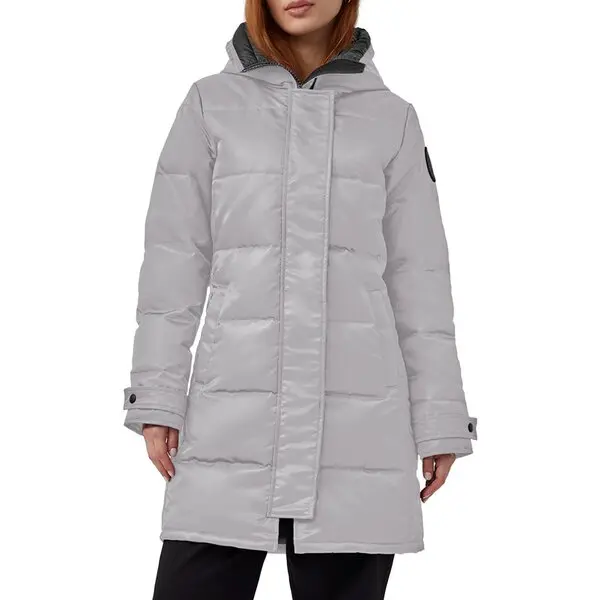 Canada Goose Shelburne Recycled Nylon Down Parka - Willow Grey-gris Saule