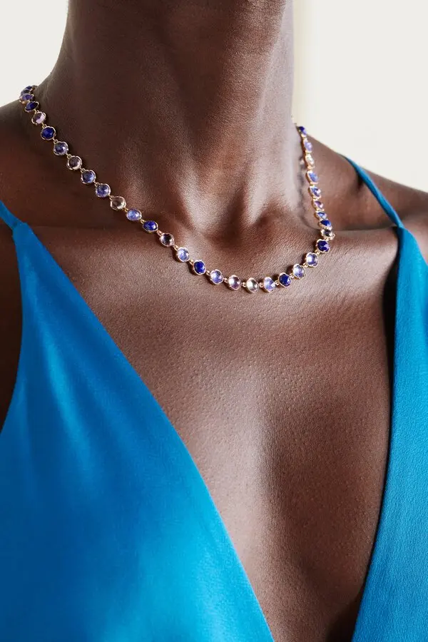Irene Neuwirth Classic Rose Gold Multi-stone Necklace