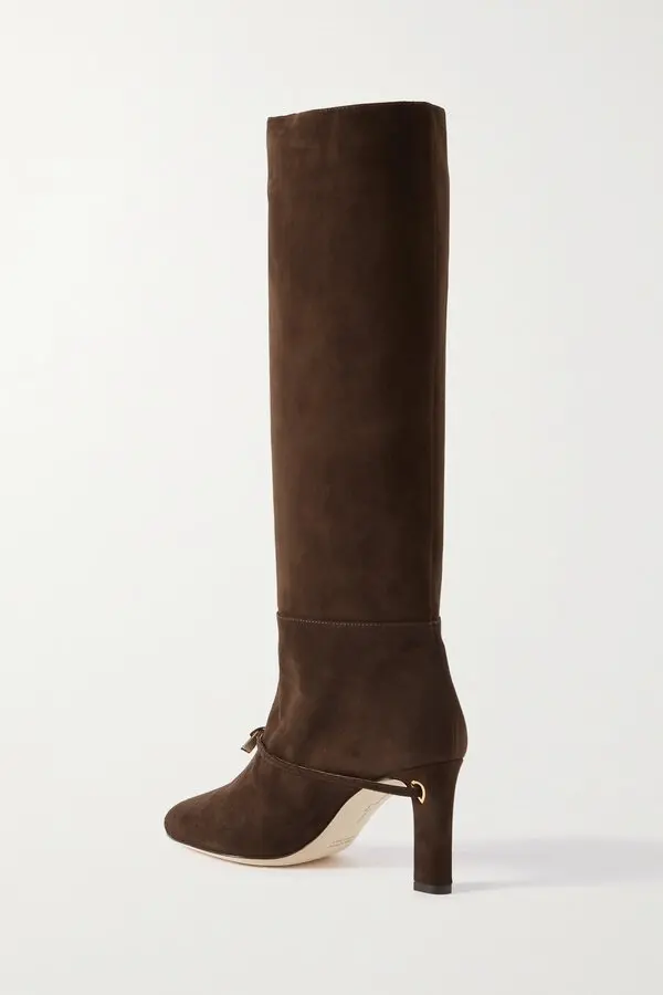 Jennifer Chamandi Samuele 85 Suede Knee Boots - Brown