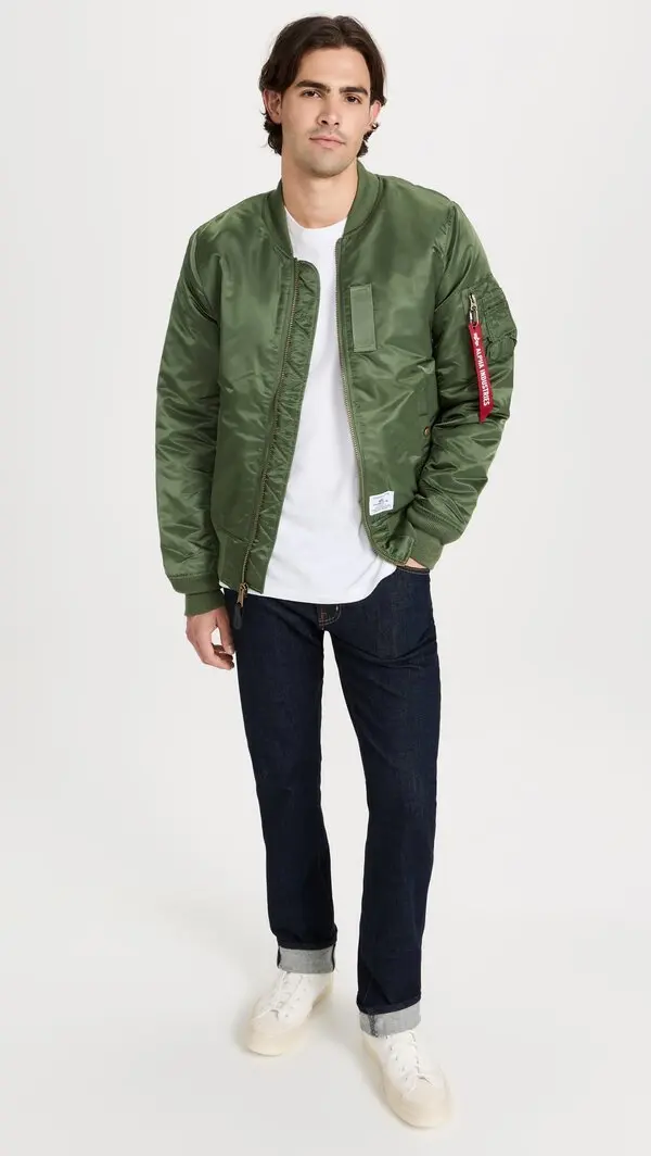 Alpha Industries Ma-1 Mod Bomber Flight Jacket - Sage