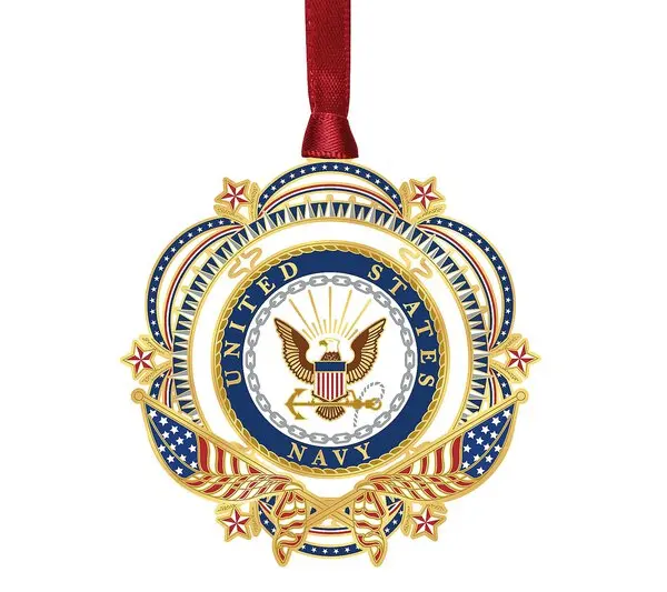 BEACON DESIGN Patriotic Navy Ornament - One-color