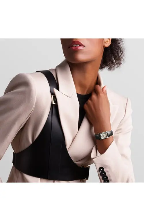 LONGINES Mini Dolcevita Strap Watch - Black