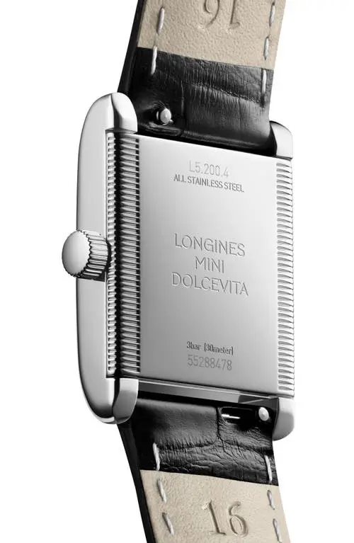 LONGINES Mini Dolcevita Strap Watch - Black