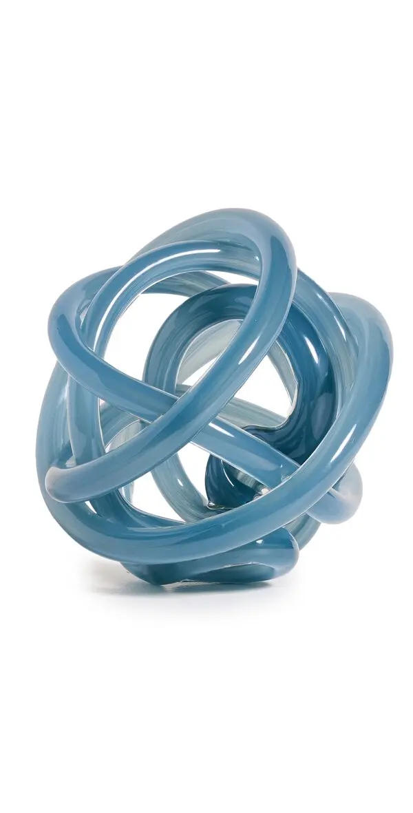 TIZO DESIGN Translucent Glass Knot - Smokey Blue