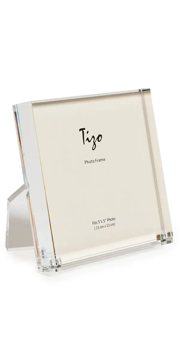 TIZO DESIGN Lucite Frame With Easel Back 5x5 - Clear