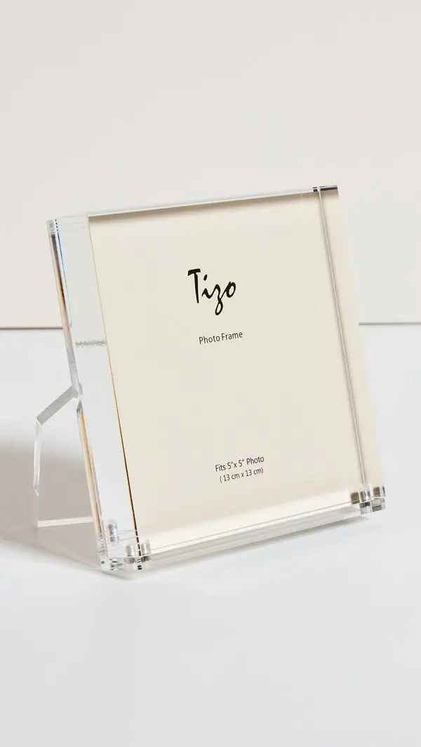 TIZO DESIGN Lucite Frame With Easel Back 5x5