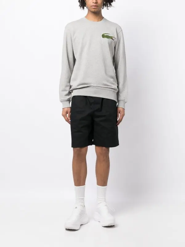 Comme Des Garçons Patch Detail Cotton Sweatshirt