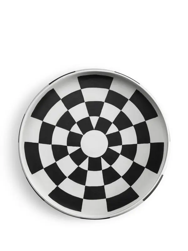 L'Objet Damier Porcelain Round Platter