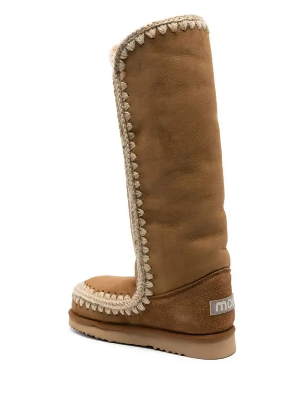 Mou Eskimo Leather Boots - Brown