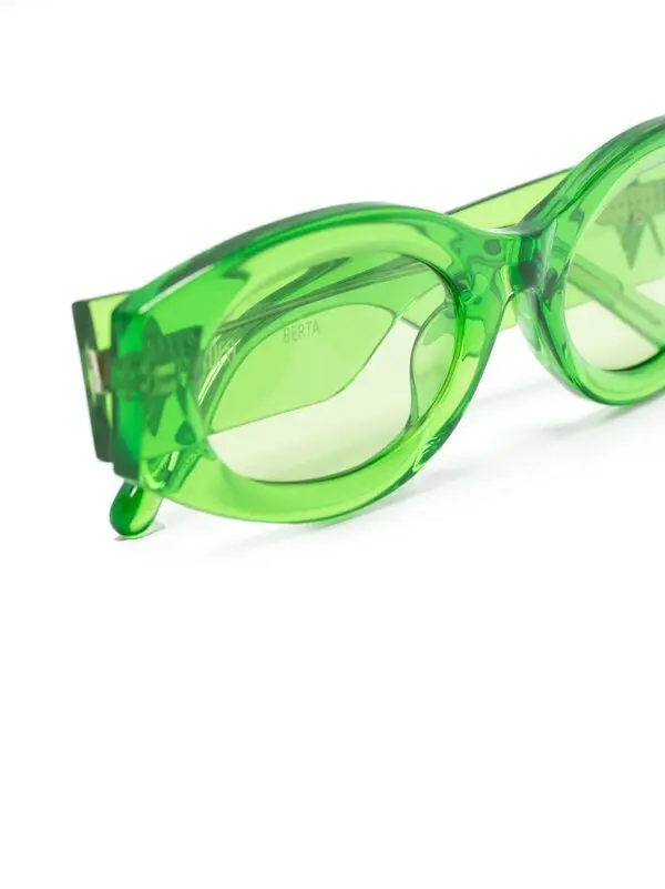 Linda Farrow Berta Oval Sunglasses