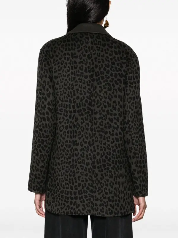 P.a.r.o.s.h Cheetah-print Blazer - Green