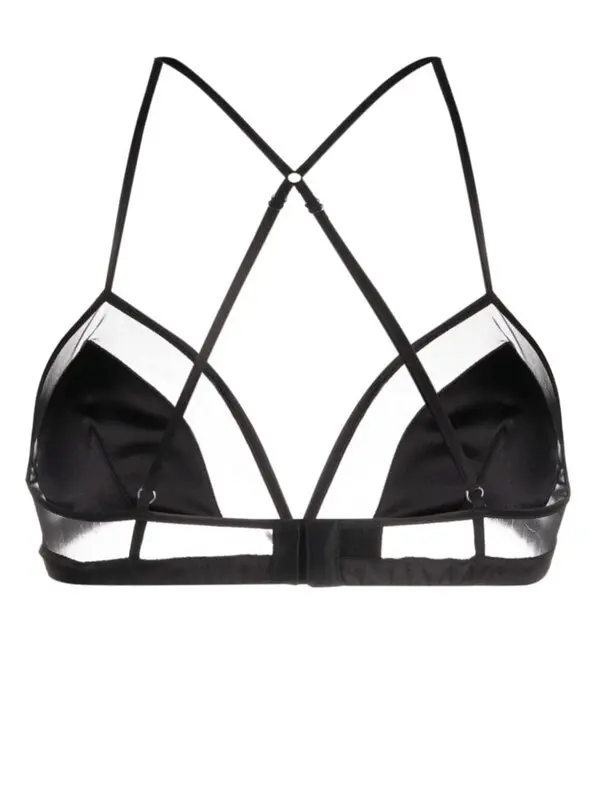 Dolce & Gabbana Panelled Tulle Satin Bra
