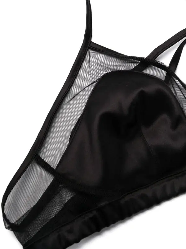 Dolce & Gabbana Panelled Tulle Satin Bra