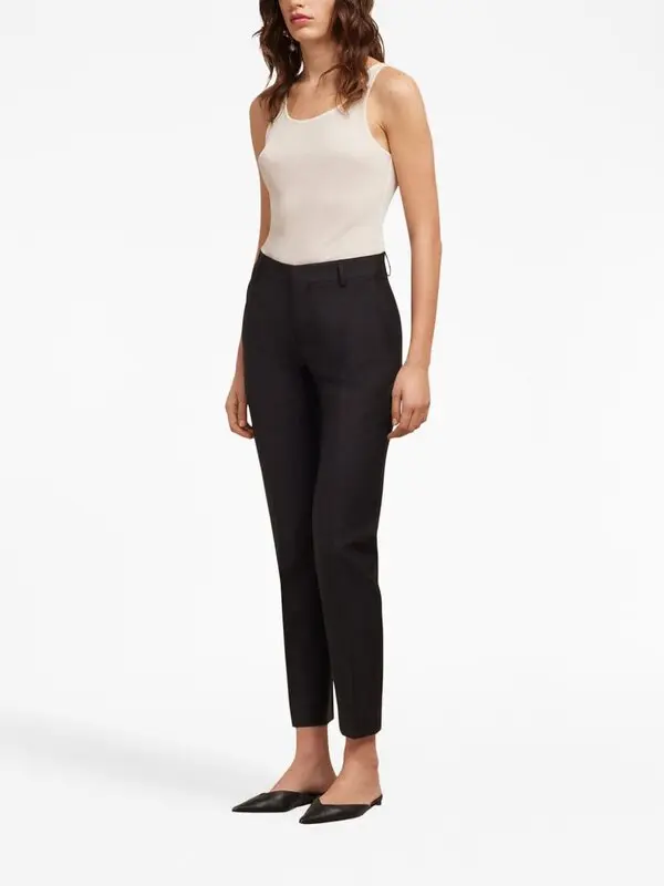 AMI Paris High-waist Tailored Trousers - Black