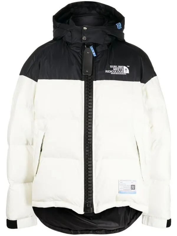 Mihara Yasuhiro Logo-embroidered Padded Jacket - White