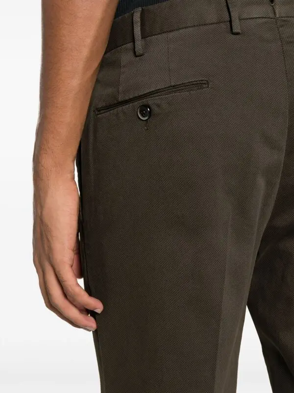 PT TORINO Straight Leg Trousers - Brown