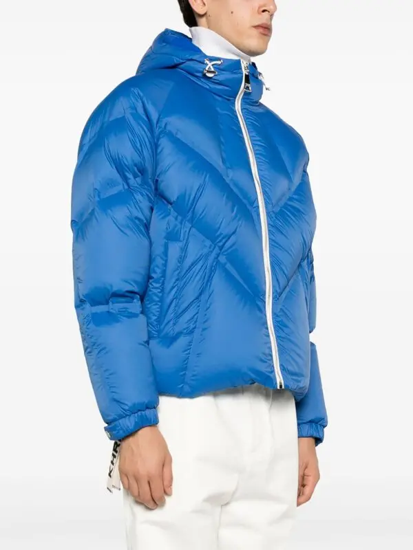 Khrisjoy Quilted Hooded Jacket - Blue