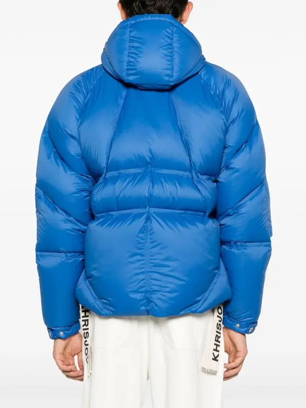 Khrisjoy Quilted Hooded Jacket - Blue