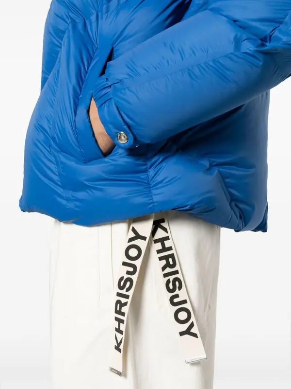Khrisjoy Quilted Hooded Jacket - Blue