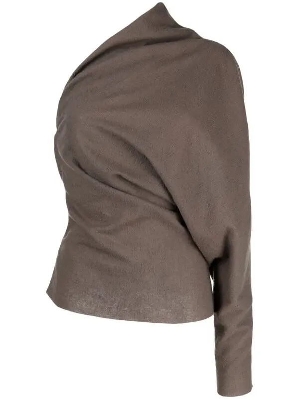 Rick Owens One-sleeve Virgin Wool Top
